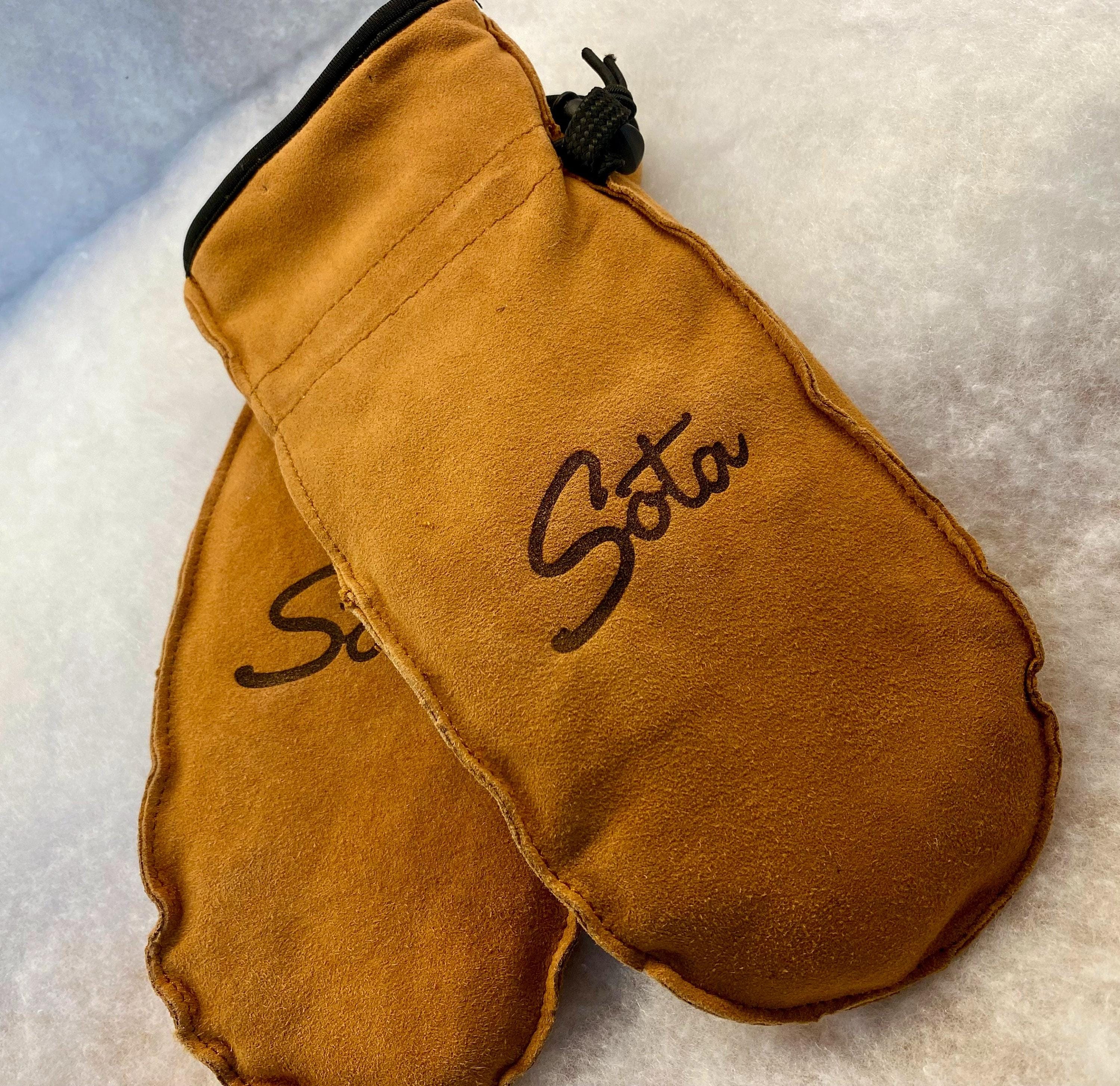 Ladies Suede Fashion Chopper Mitten With MN Sota Logo - Etsy