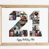 TWO Photo Collage, Second Birthday Collage, Number 2 Poster, DIGITAL ...
