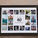 Number 40 Photo Collage, 40th Birthday Collage, 40 Year Anniversary ...