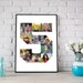 5th Birthday Photo Collage, Number Five Collage, Custom Fifth ...