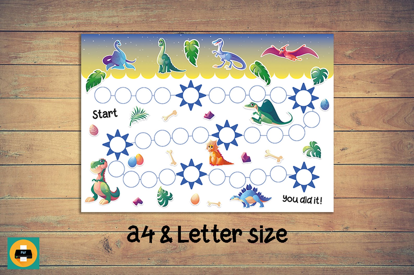 Dinosaur Sticker Chart Printable Potty Training Chart Toilet - Etsy
