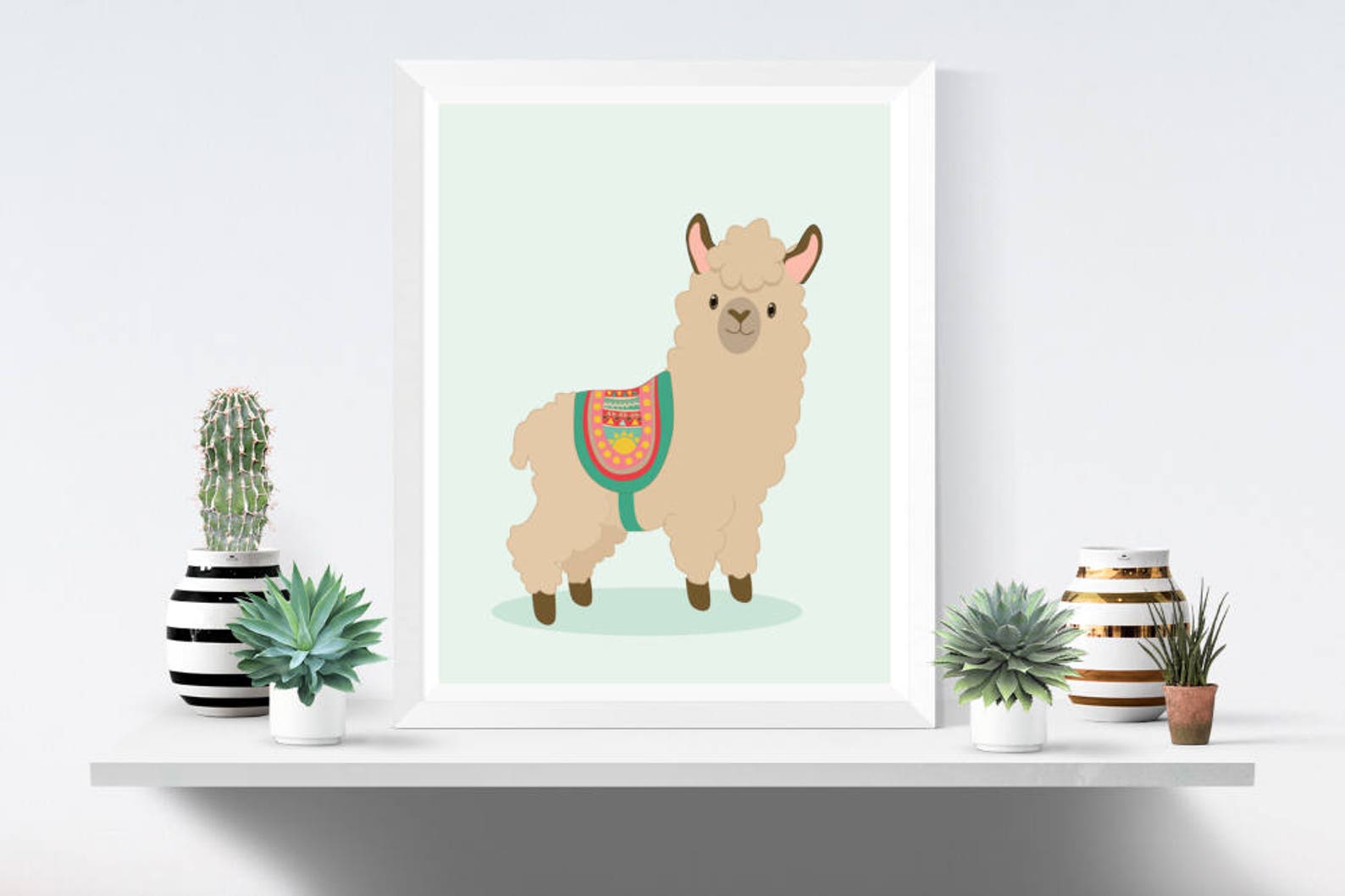 Llama Nursery Wall Art Printable Set of 3 Alpaca Prints - Etsy