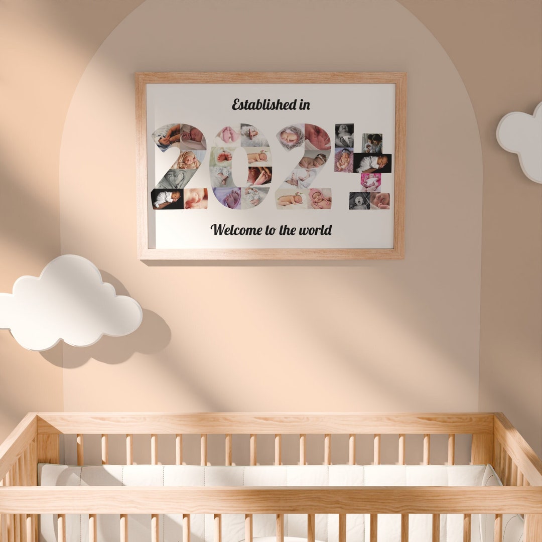 2024 Photo Collage, Year in Review First Birthday, Born in 2024 ...