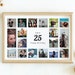 25th Birthday Photo Collage 25th Anniversary Number Collage - Etsy