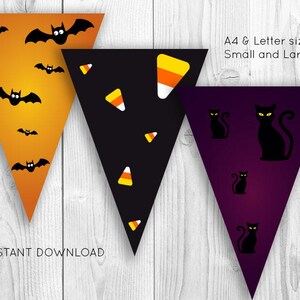 Printable Trick or Treat Pennant Banner Halloween Pennants - Etsy