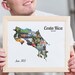 Costa Rica Photo Collage Honeymoon Wedding Gift, Custom Travel ...