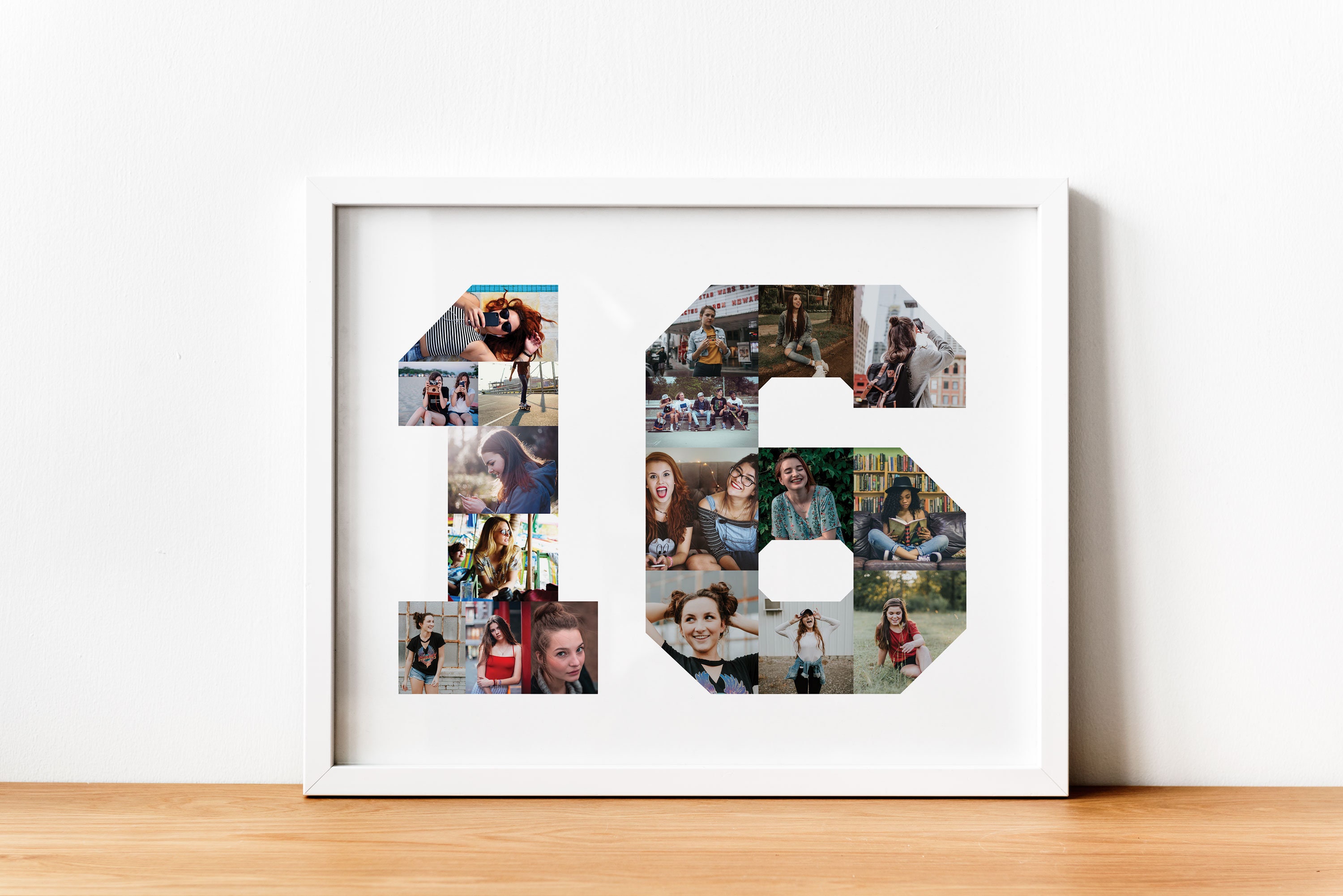 16th birthday photo collage Sweet sixteen gift for your | Etsy