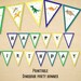 Dinosaur Party Pennant Banner, Printable Birthday Garland, Dinosaur ...