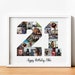 21st Birthday Photo Collage Number Photo Gift Bff Gift for - Etsy