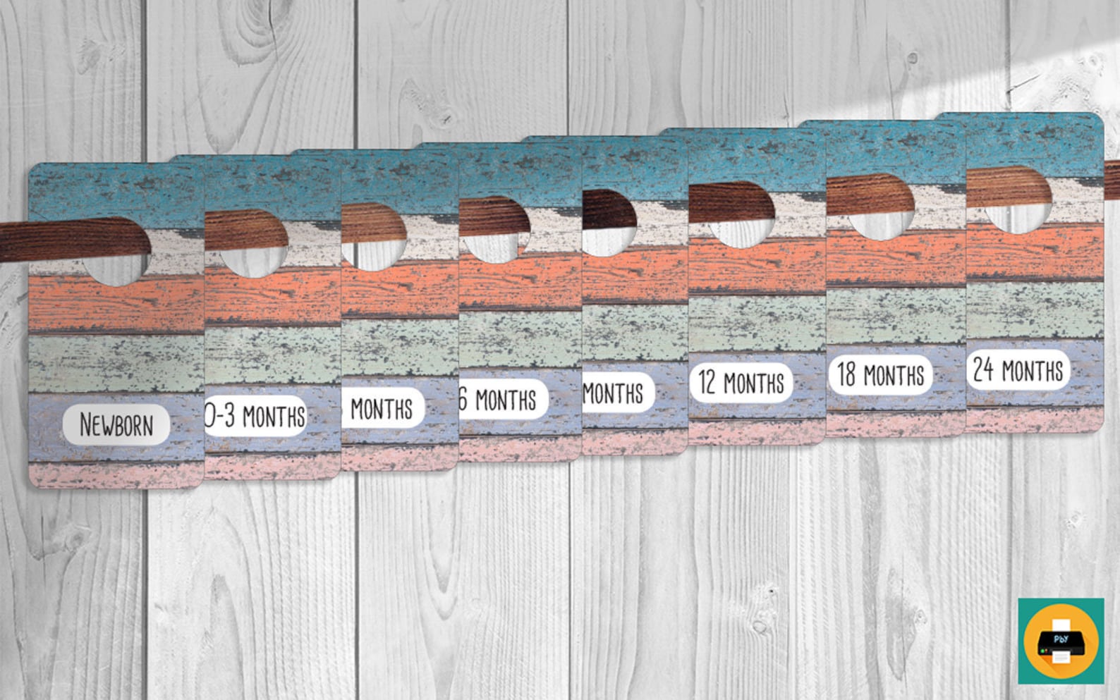 Bohemian Closet Dividers, Nursery Printables, Bohemian Nursery ...