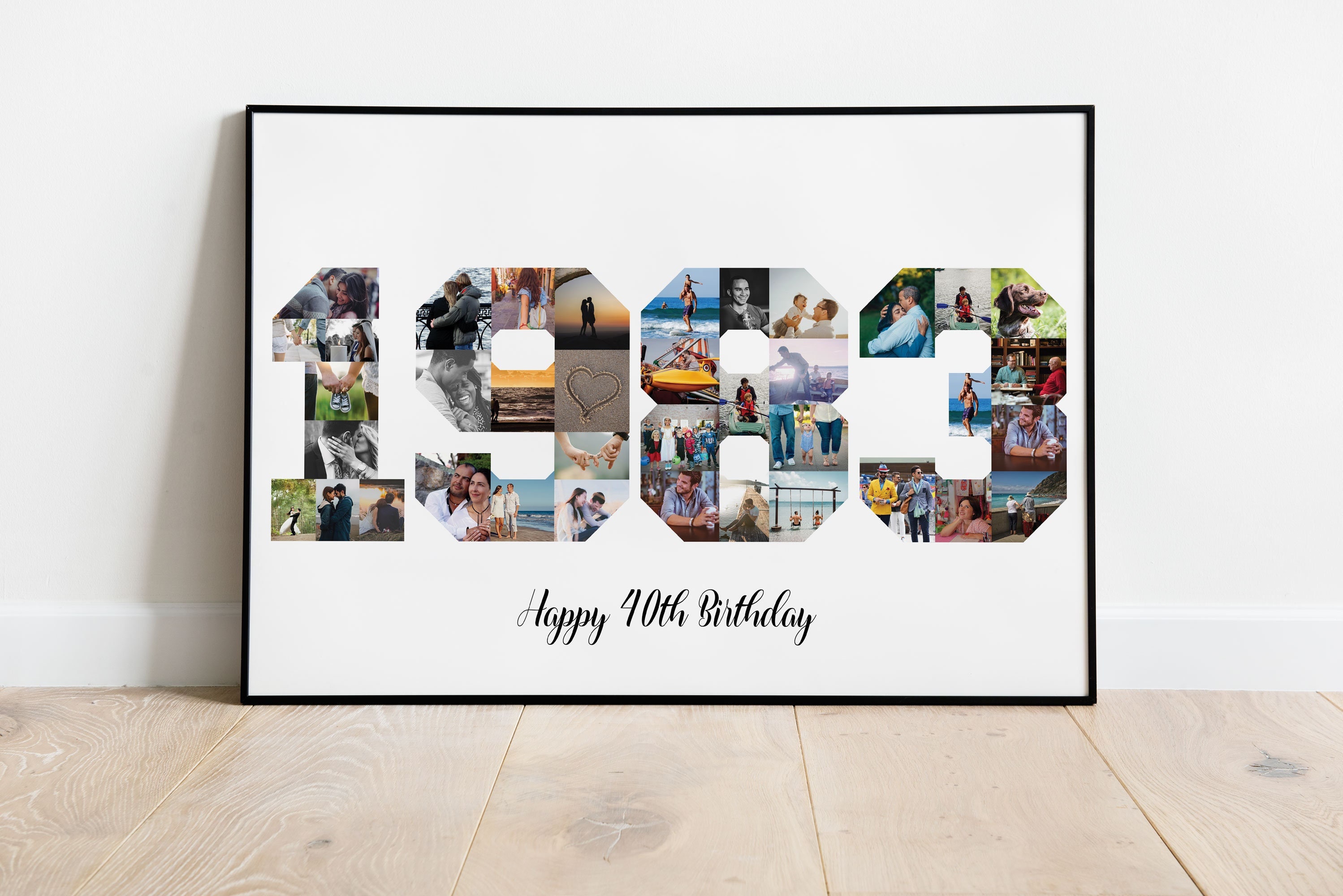 1983 Photo Collage 40th Birthday Collage Born in 1983 - Etsy Australia