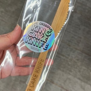 King Cake Knife, Stays in the Box, King Cake Knife Bamboo - Etsy