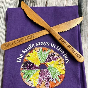 King Cake Knife, Stays in the Box, King Cake Knife Bamboo - Etsy
