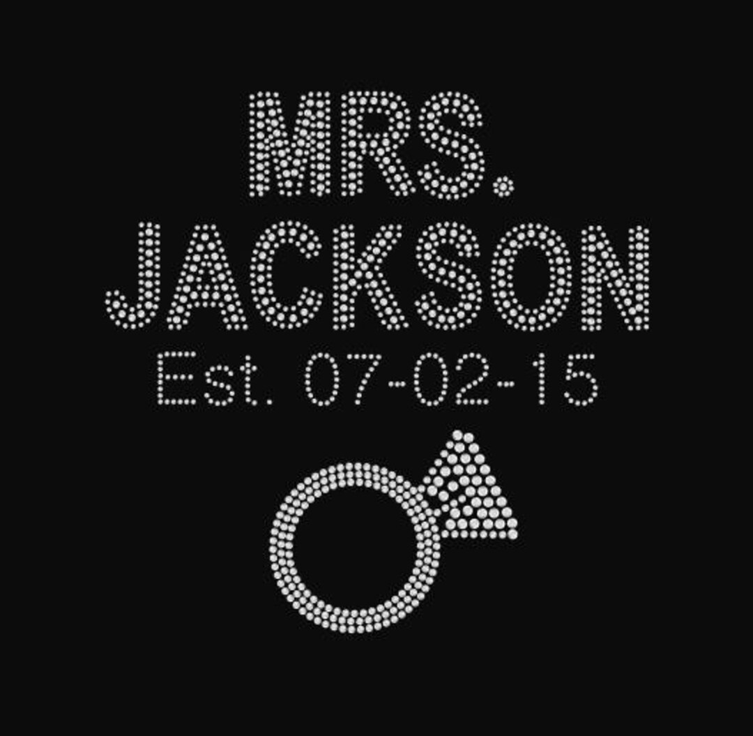 Custom Bride Rhinestone Transfer, Custom Applique, Custom Bling, Custom ...