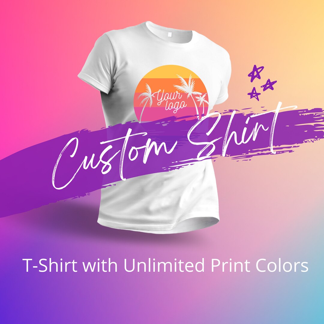 Full Color Custom Shirt. Logo, Artwork, Personalized, Business ...