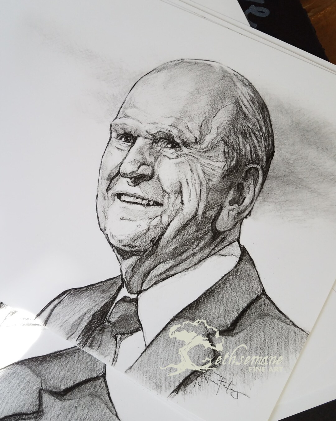 Portrait of Prophet President Russell M Nelson Paper Print "a Heart to ...