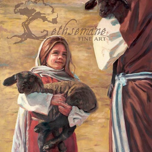 Savior and Girl With Lamb Paper Print even as I Am | Etsy
