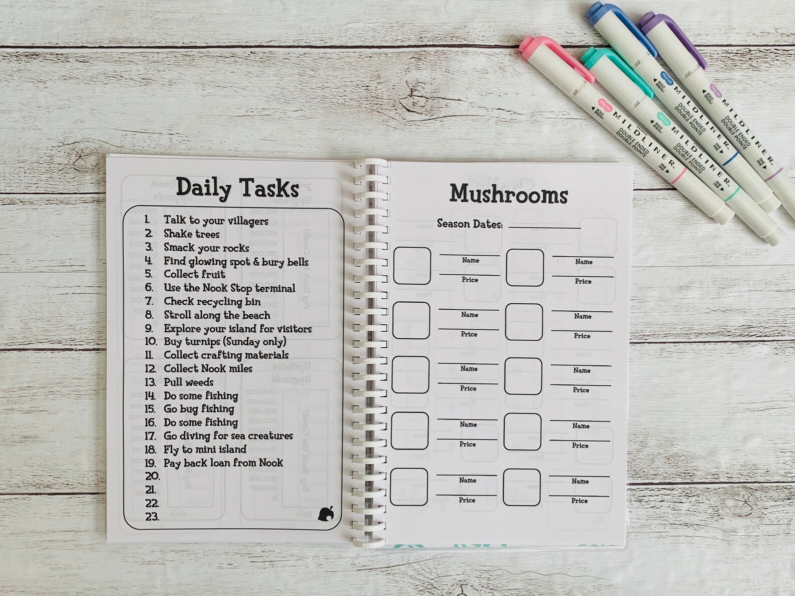 ACNH Island Planner Journal for Animal Crossing Adventures - Etsy