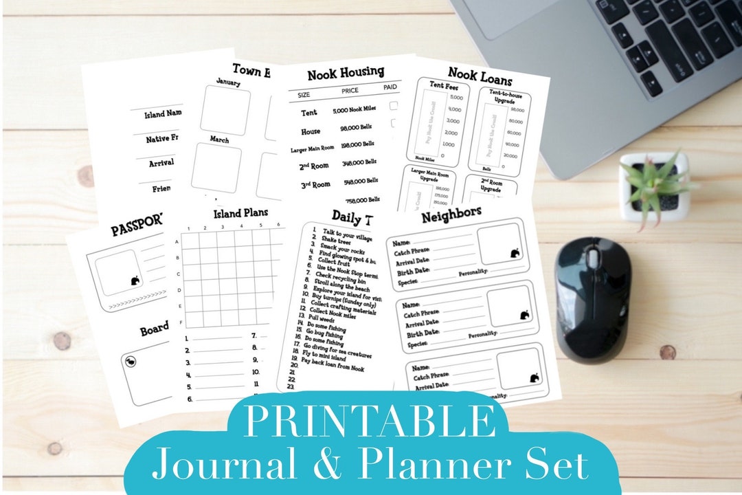 Animal Crossing Island Planner Template/ Printable/ Downloadable PDF A5 ...