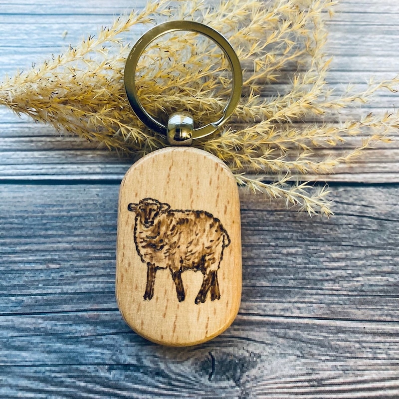 Sheep Keychains - Etsy
