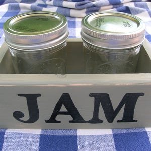 Jam/jelly Caddy Wood Jam Mason Jar Holder - Etsy