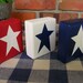 Patriotic Wood Block Set USA America Fourth of July Flag - Etsy