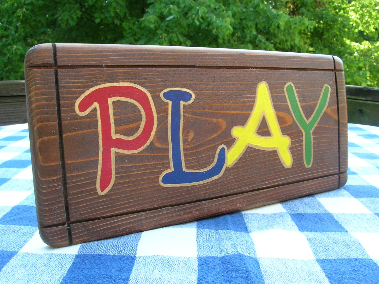 PLAY Wood Sign - Playroom, Child's Bedroom, Nursery, Classroom ...