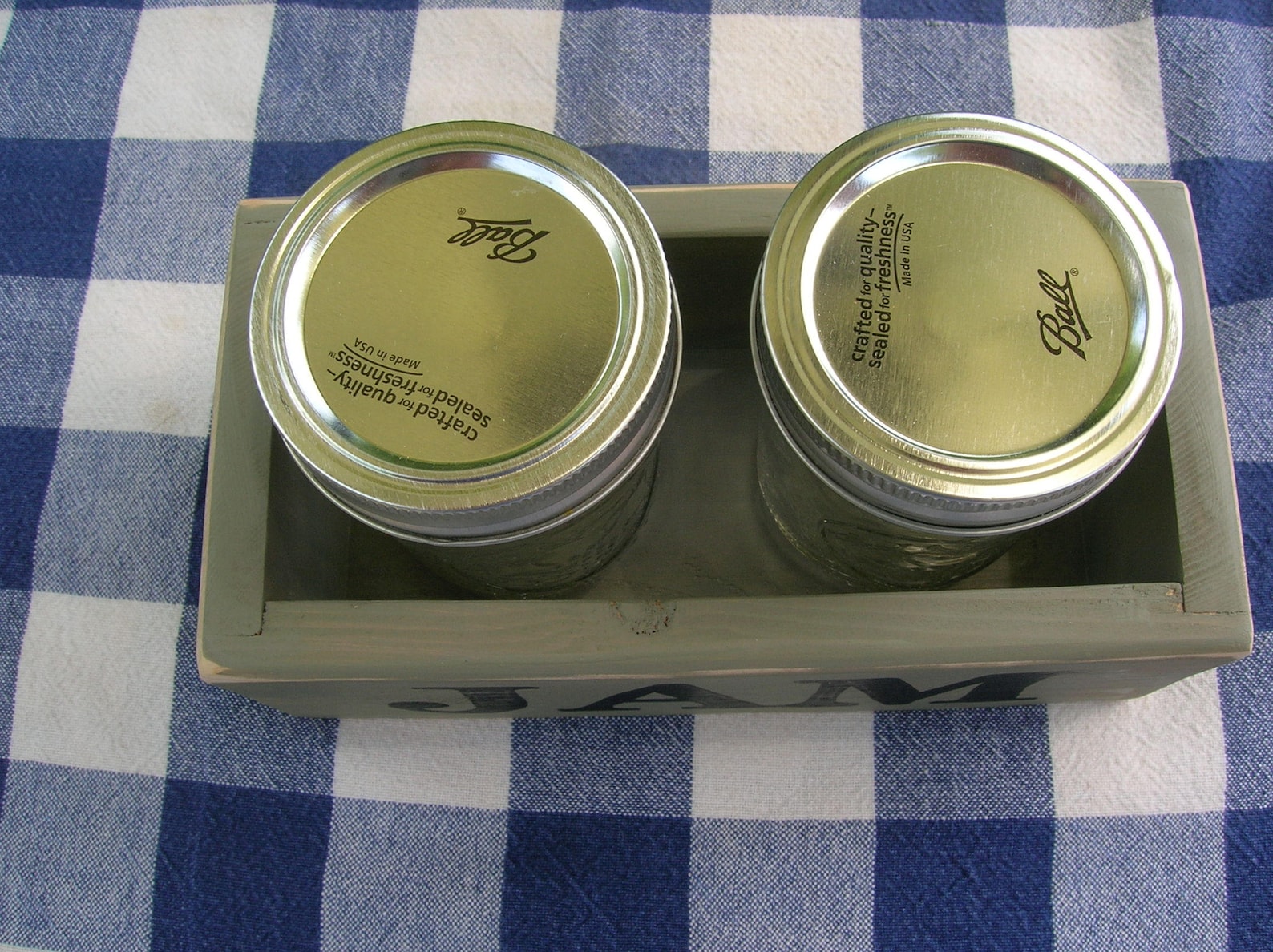 Jam/jelly Caddy Wood Jam Mason Jar Holder - Etsy