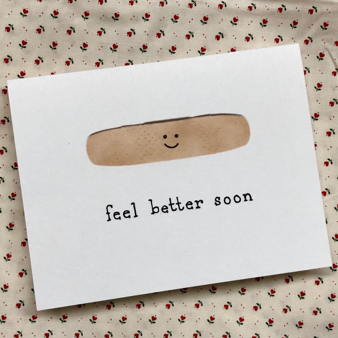 Band-aid Get Well Card - Etsy