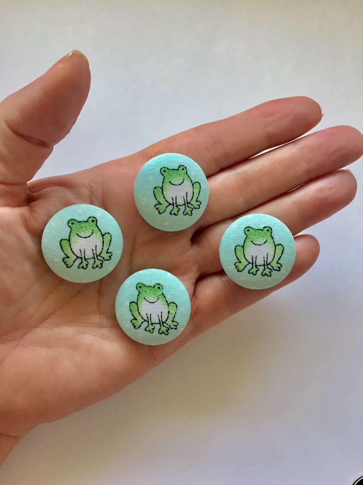 Frog Magnets, Frogs, Magnets, Magnet, Refrigerator Magnet, Fabric ...