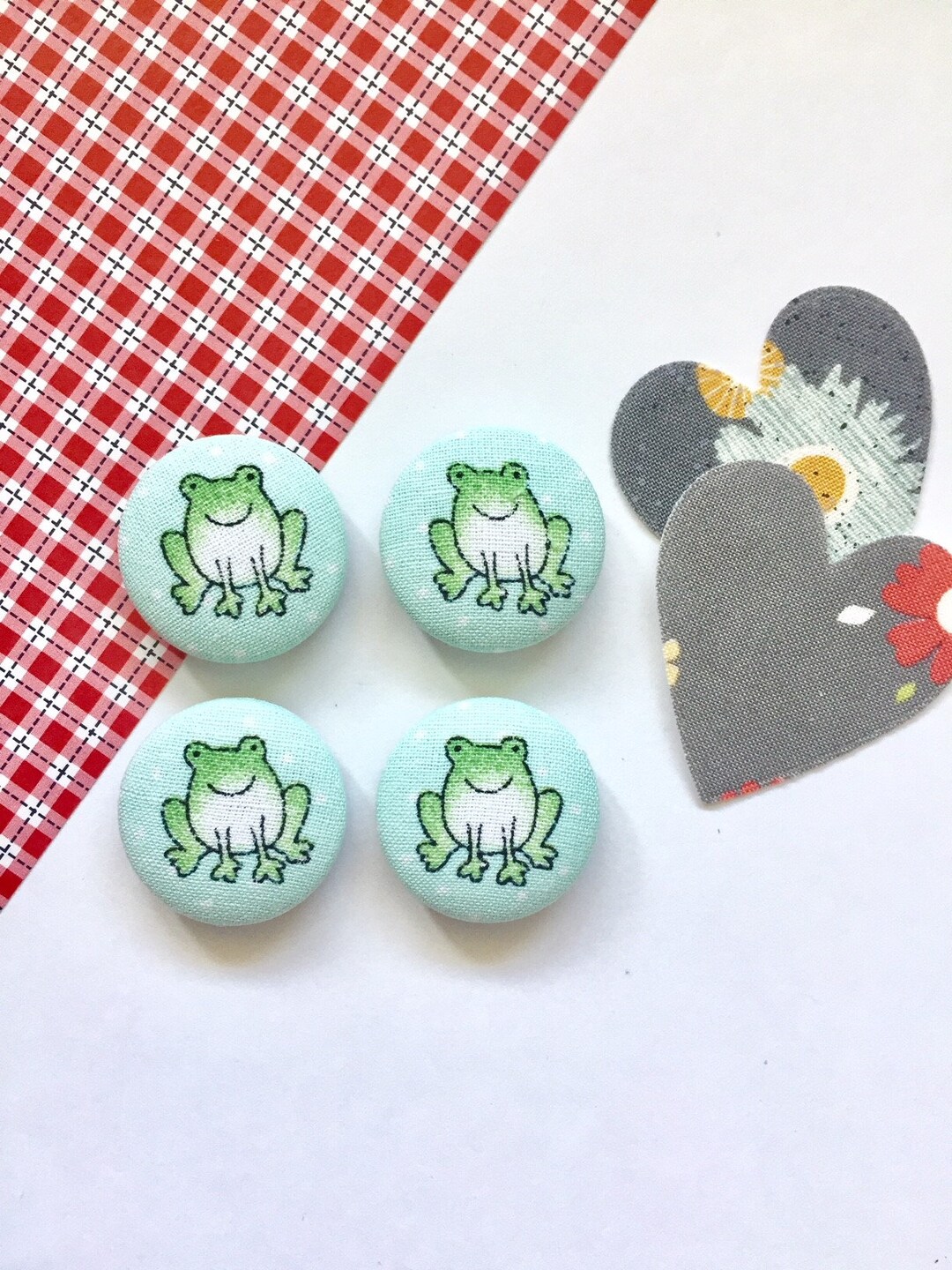 Frog Magnets, Frogs, Magnets, Magnet, Refrigerator Magnet, Fabric ...