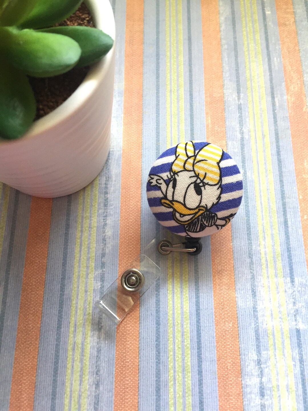 Daisy Duck ID Badge, Reel ID Badge Holder, Duck Badge Holder ...