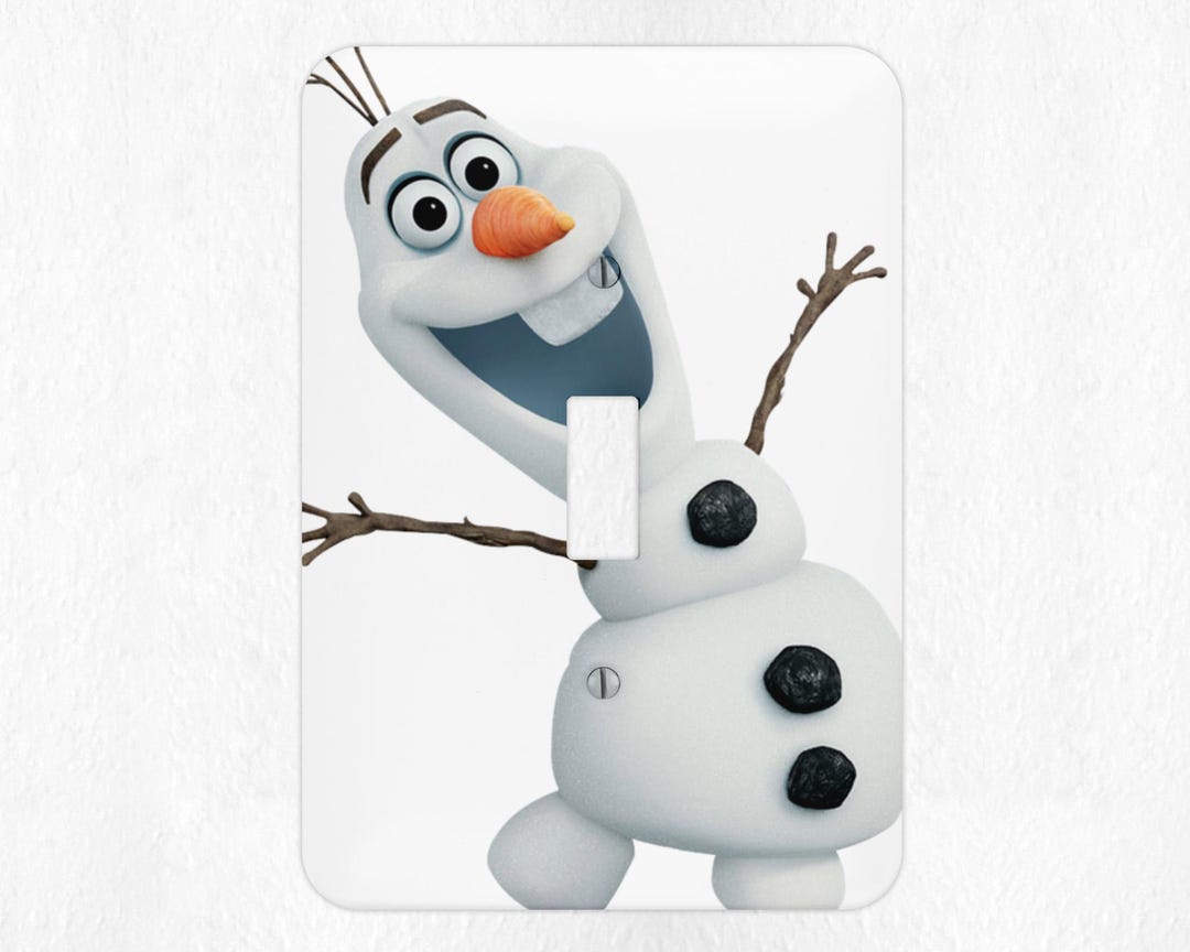 Frozen Olaf Custom Light Switch Metal Wall Plate Cover, Baby Nursery ...