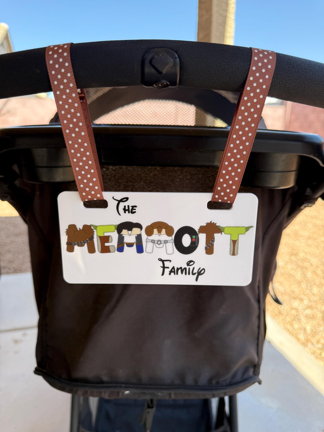 Personalized Acrylic Family Name Disney Stroller Sign, Theme Park Sign ...