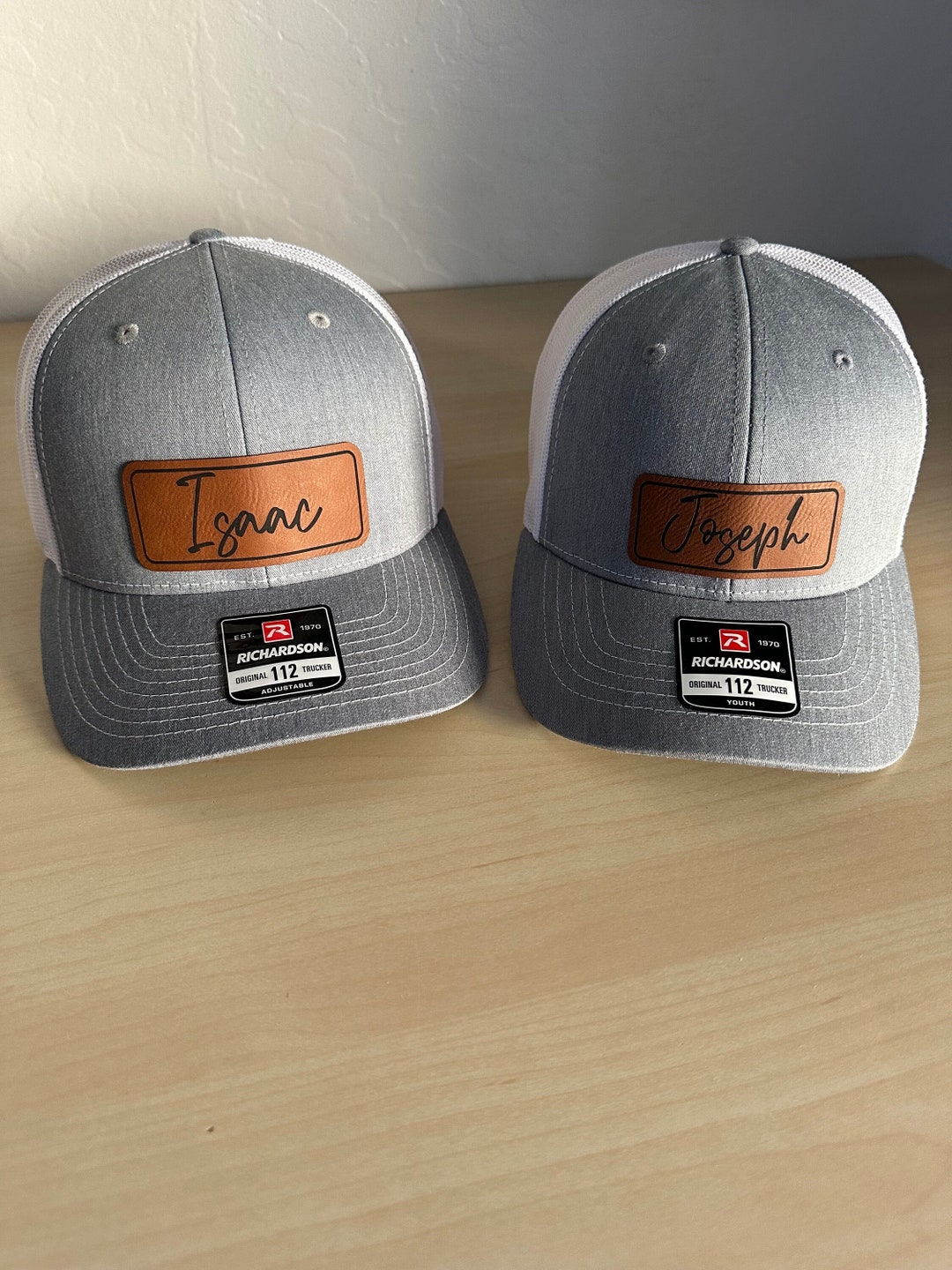 Dad and Son Trucker Hat, Adult Toddler Youth Richardson Cursive ...