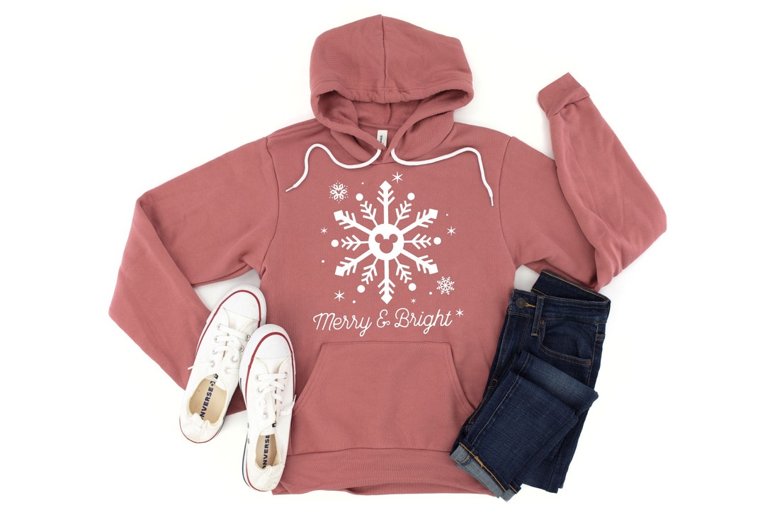 Disney Mickey Snowflake Hoodie Sweatshirt, Merry & Bright Hoody, Spring ...