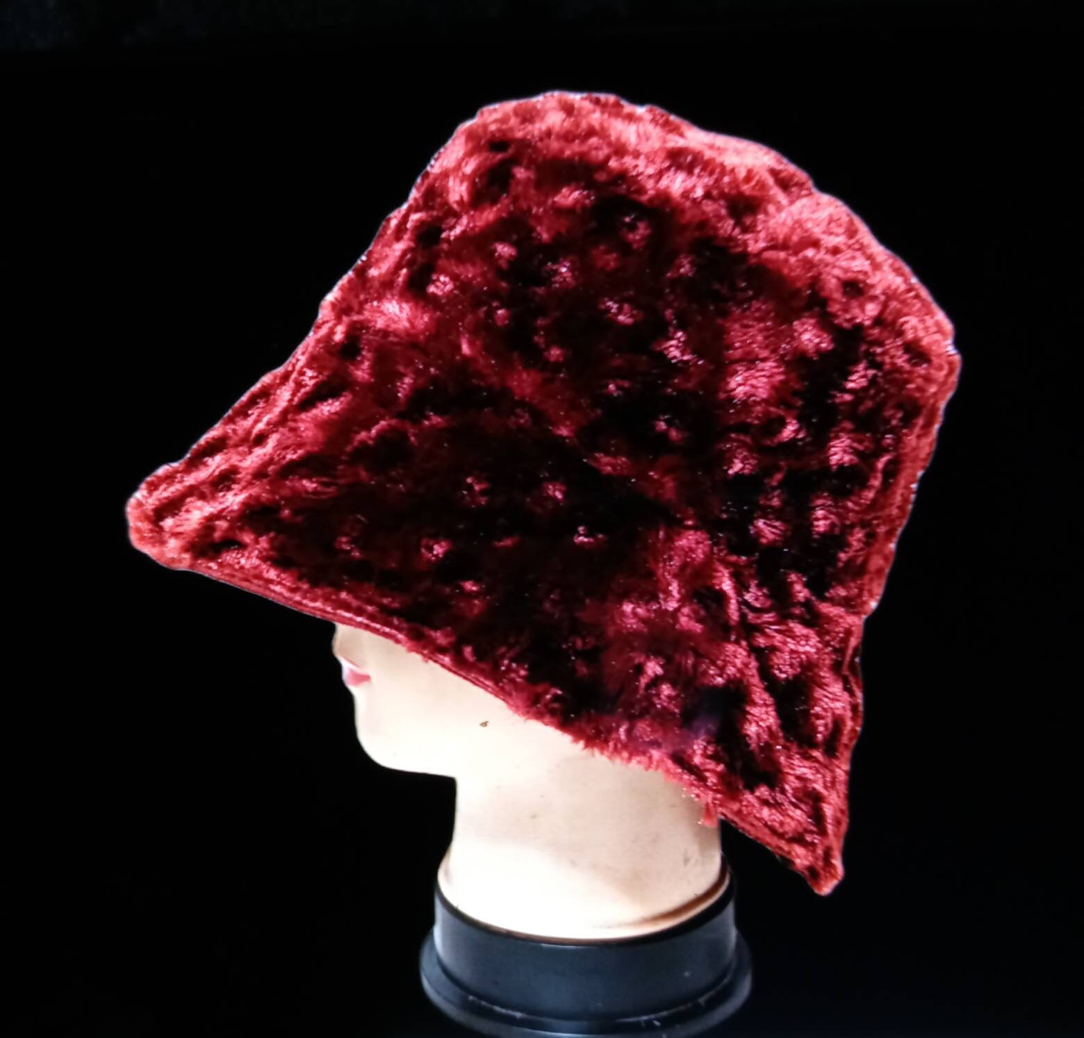 Maroon Bucket Hat - Etsy