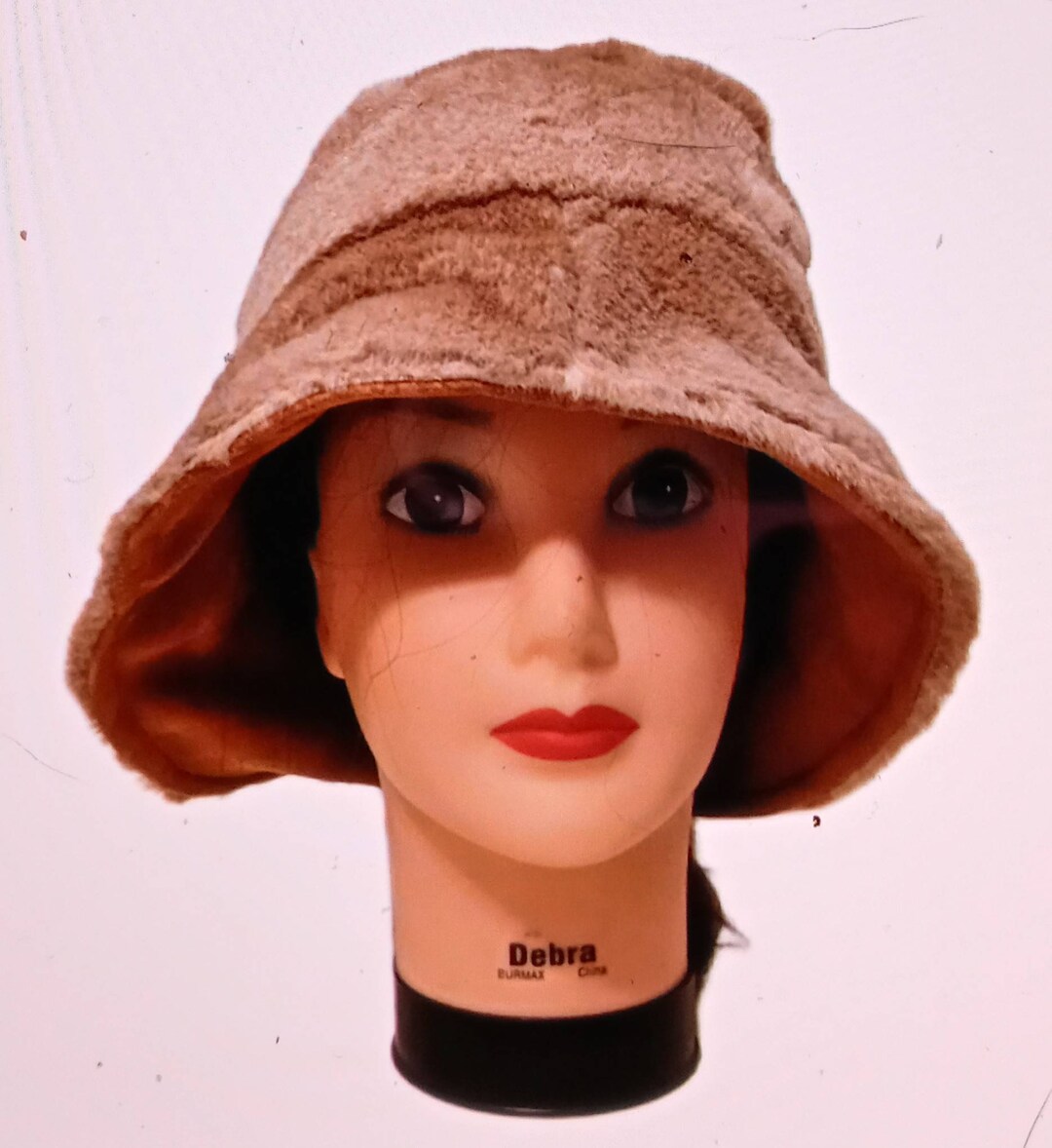 Reversible Lite Brown Flux Fur and Tan Suede Bucket Hat - Etsy