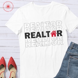 Realtor Shirt SVG Instant Download, Realtor Stacked Graphic, Real ...