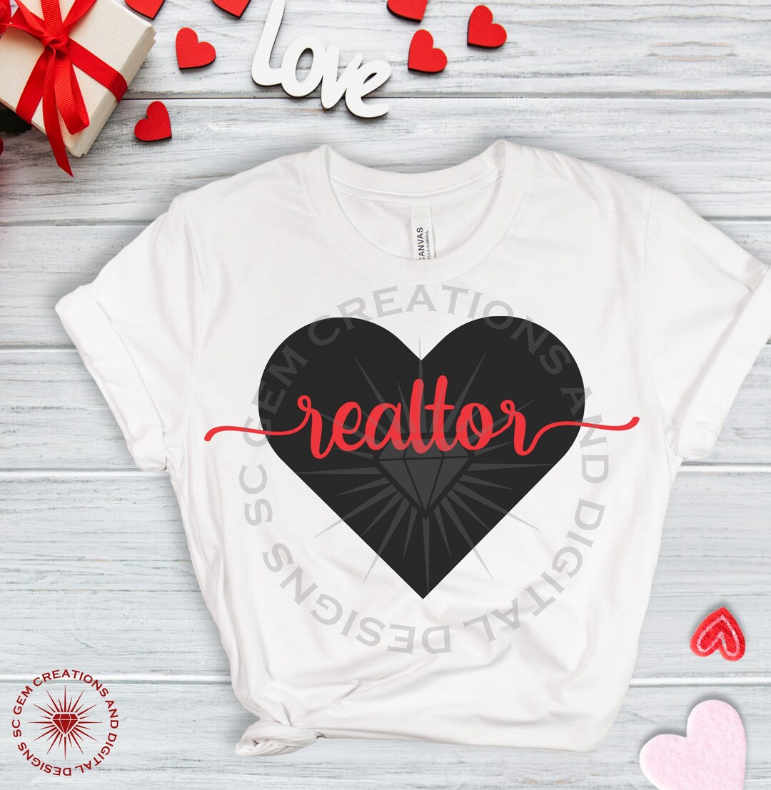 Realtor Love Svg, Love Svg, Realtor Valentine's Day, Realtor Shirt ...