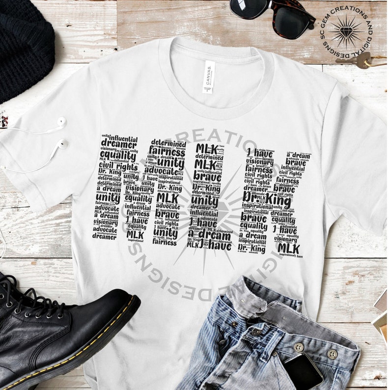 MLK Word Cloud Svg MLK Svg I Have a Dream Svg MLK Day - Etsy