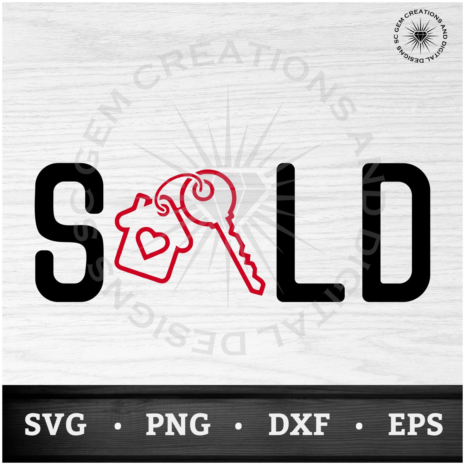 Sold SVG Real Estate Sold Svg House Keychain Svg Realtor - Etsy