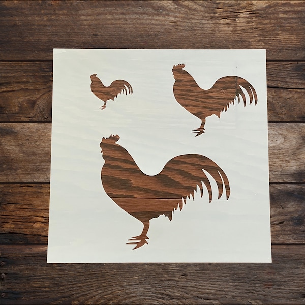 Rooster Stencil - Etsy
