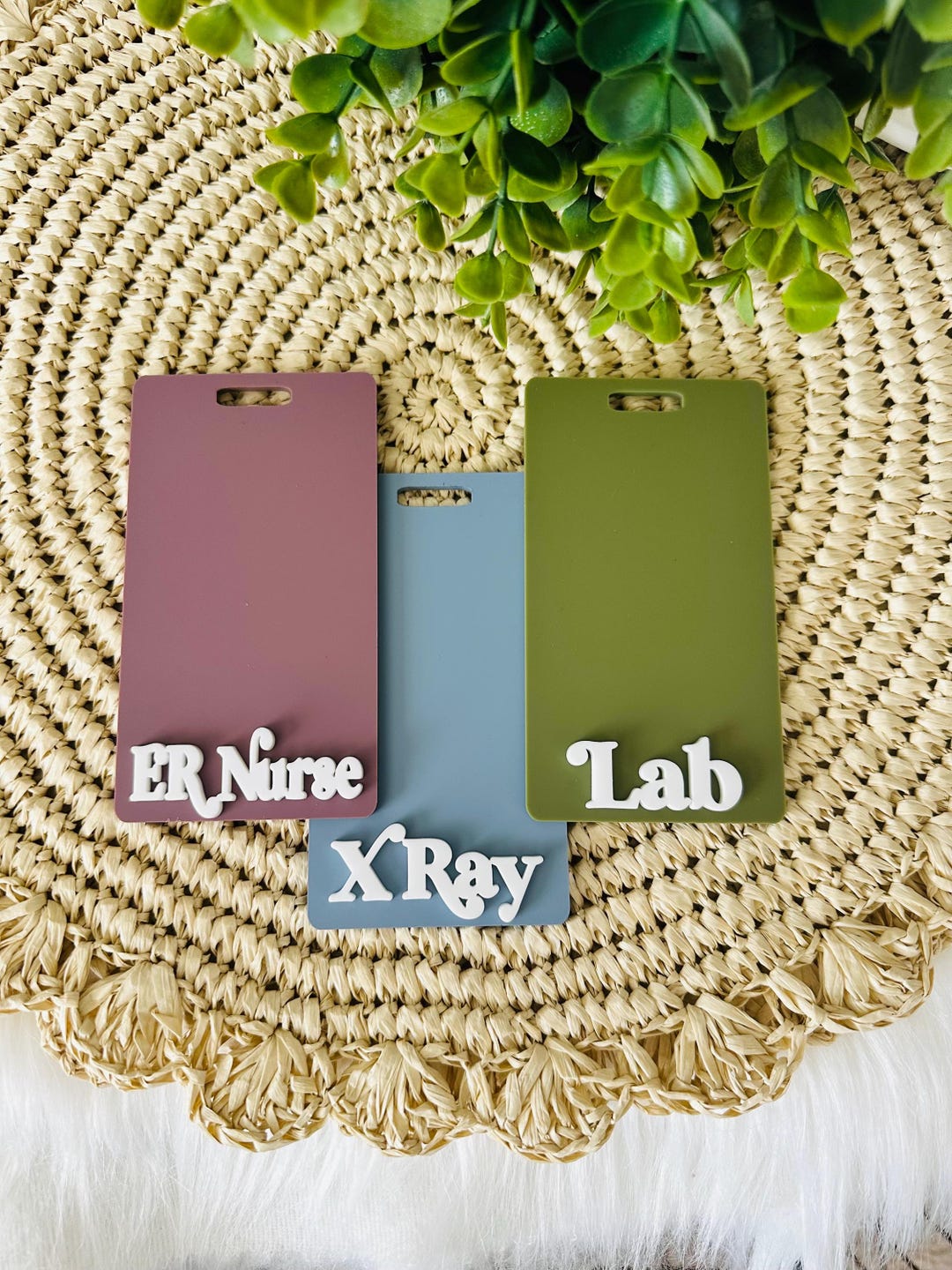 Custom Badge Buddy Student Nurse Health Care Worker Acrylic Badge Buddy ...