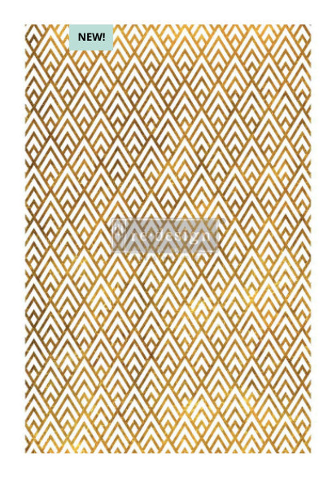 Geo Diamond Transfer Redesign With Prima Transfer 24x35 2 Sheets - Etsy