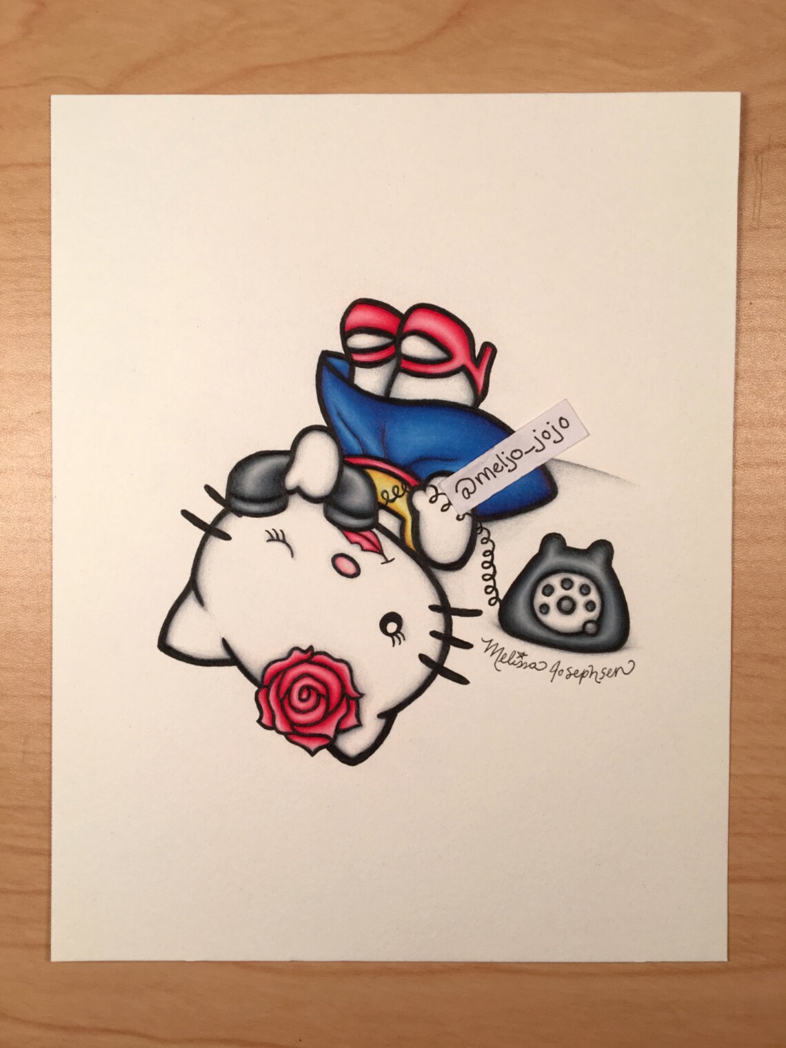 Salutations Kitty Artwork Pinup Sailor Poster Cute 8x10 | Etsy