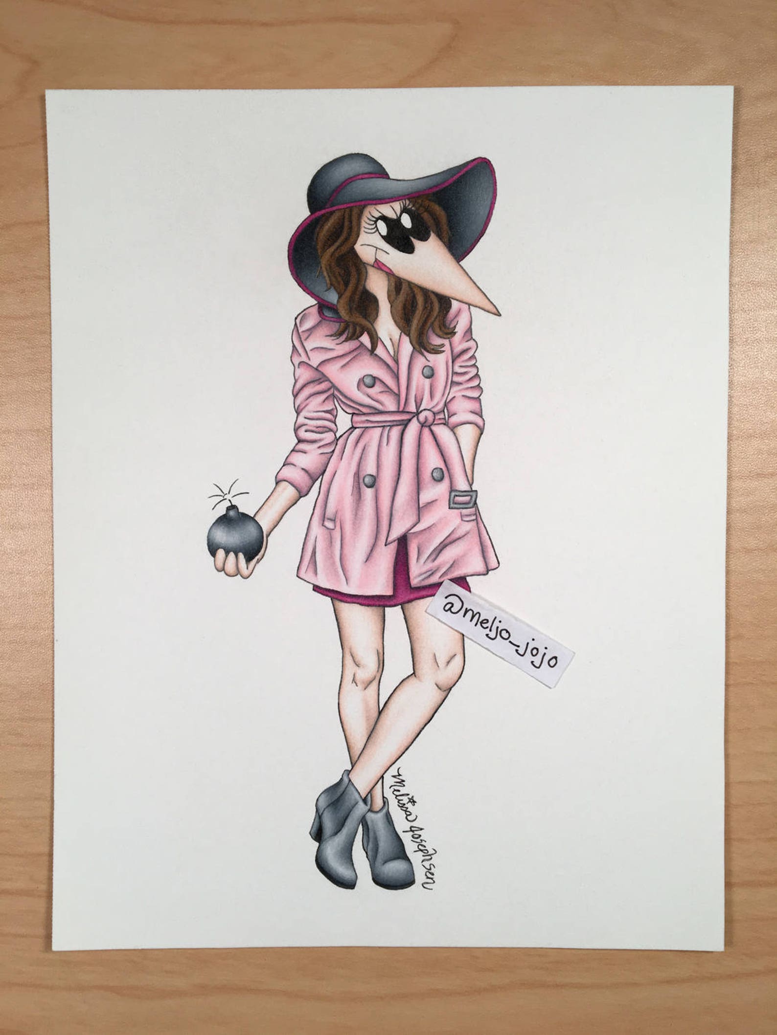 Girly Spy Art Print Fashion Cartoon Character 8x10 Spy Vs Spy - Etsy