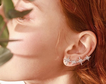 Ear climber earrings | Etsy