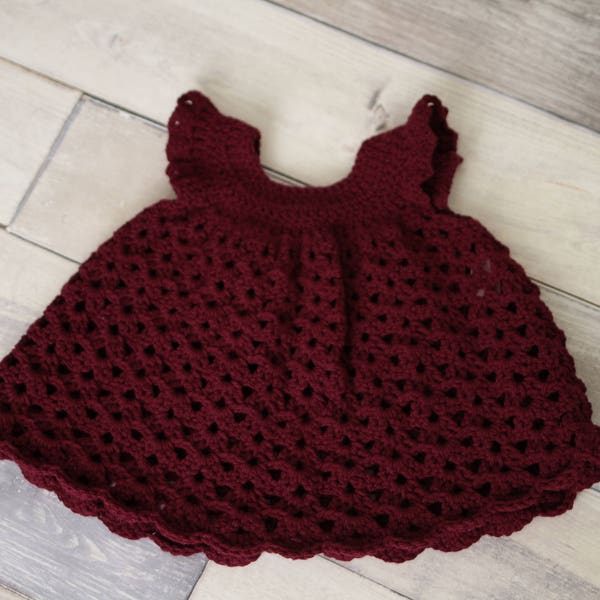 Maroon Infant Dress - Etsy
