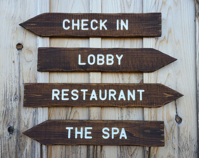 Carved Cedar Arrow Directional Outdoor Sign Medium Sized - Etsy